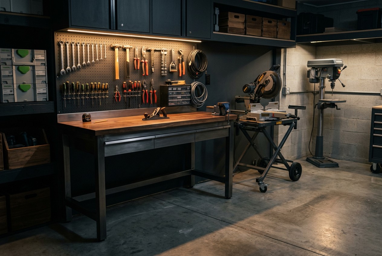 Best Workbench for a Small Garage Workshop (2026 Guide) | The Tool Scout
